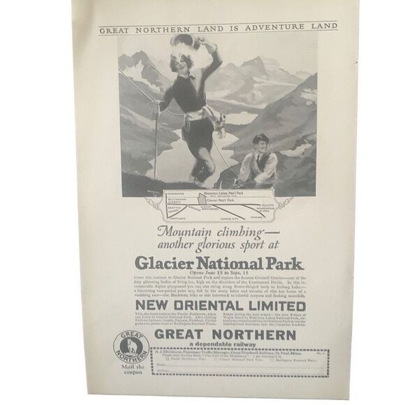 Great Northern Railway | Art | Vintage 927great Northern Railway ...